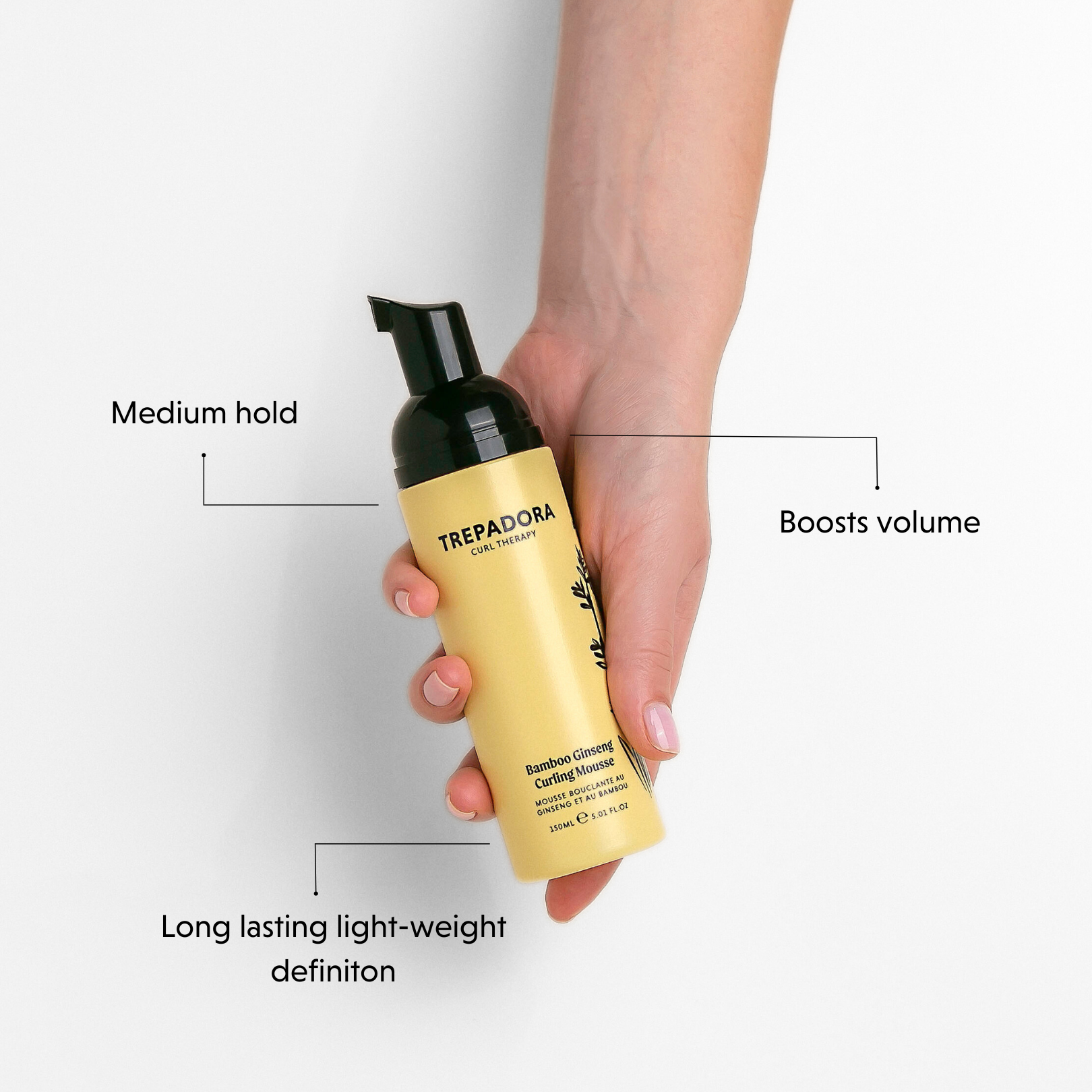 Bamboo Ginseng Curling Mousse 150ml – TREPADORA™